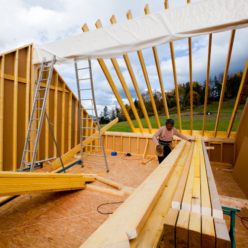 Meuble salle de bain 2 tiroirs SCANDY bois/blanc 80