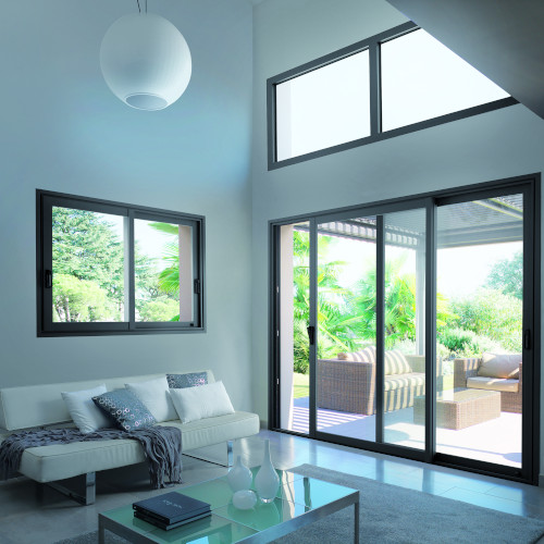 Poignée de porte rosace ALTA COEUR F69 mat inox 37-42 condamnation